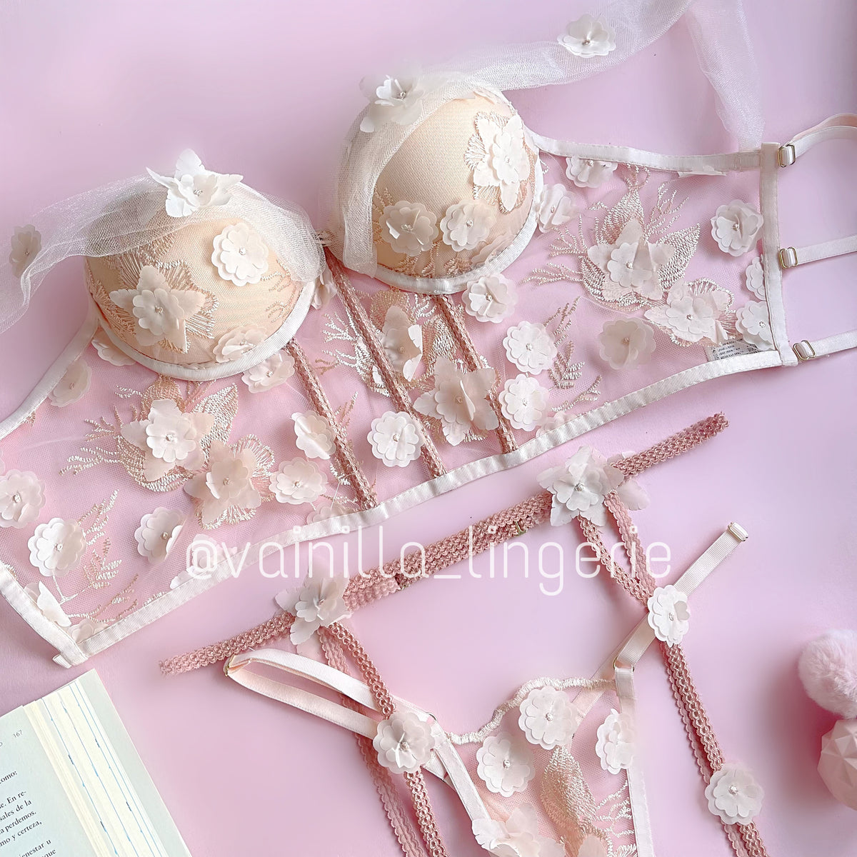 Set Nala con falda – Vainilla Lingerie